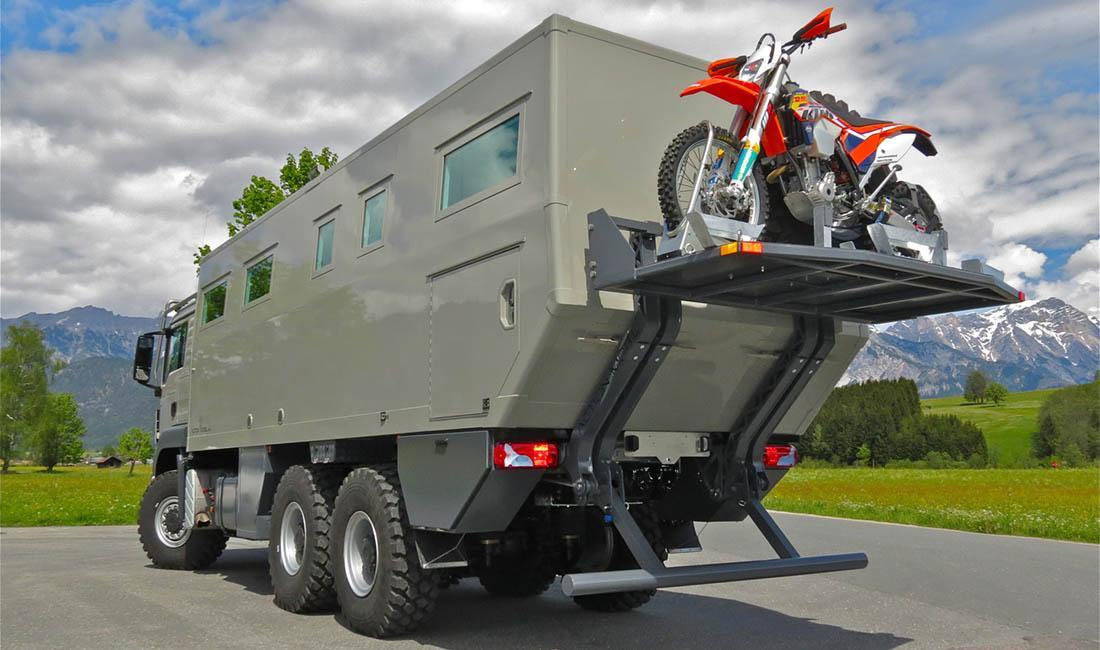 Legality of a front mounted motorcycle